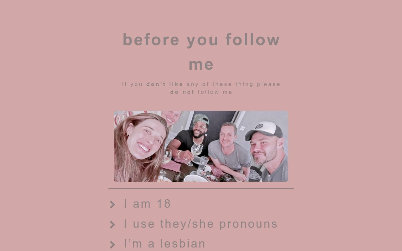 Before you follow